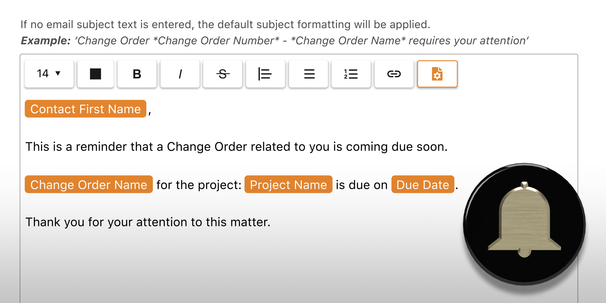 New Automated Email Reminders Introduced for Construction Change Orders