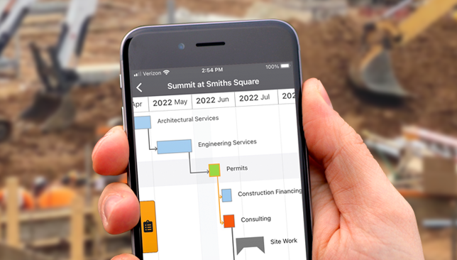New Mobile Gantt Chart Viewer Introduced for CO™ Mobile
