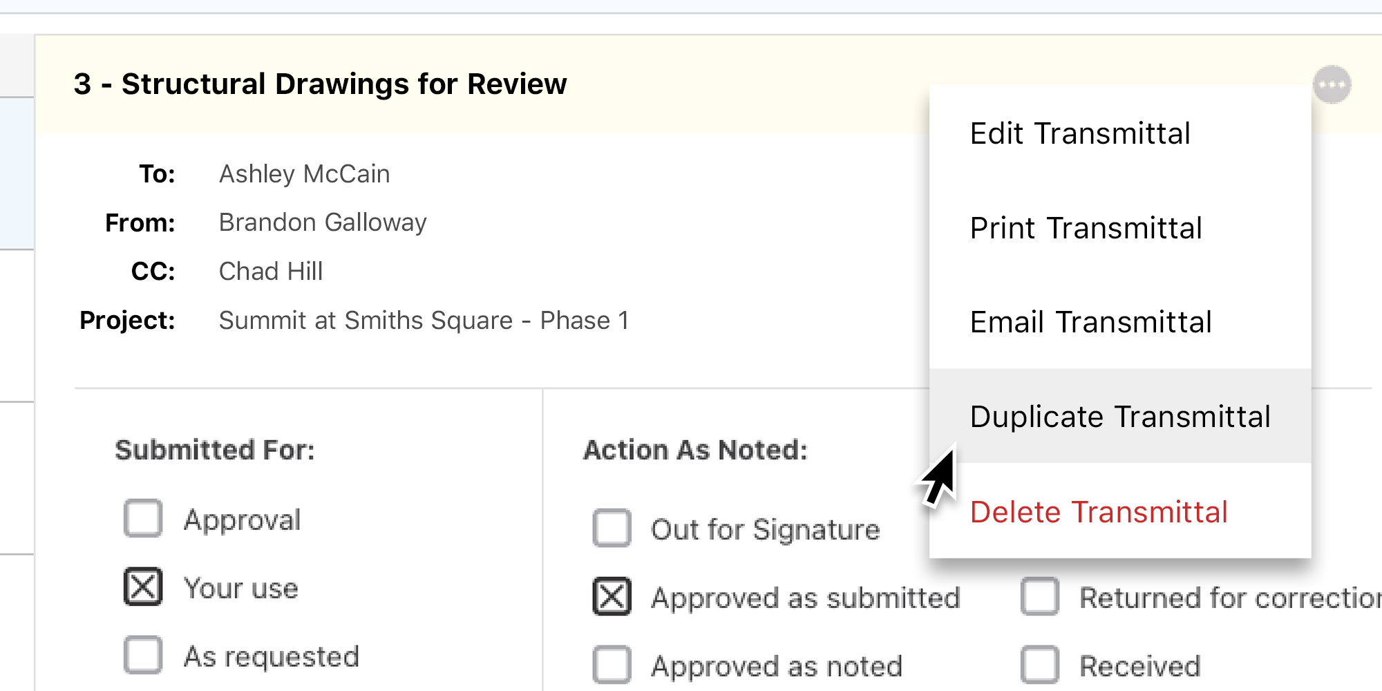 Ability to Duplicate Construction Transmittals Offers Faster, More ...