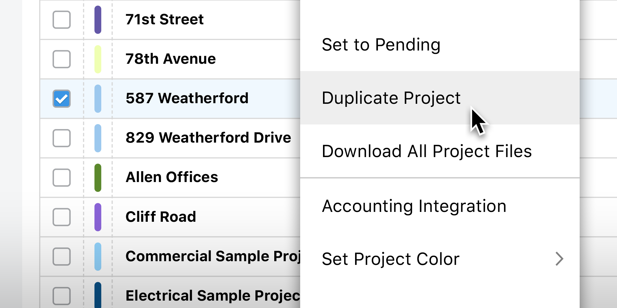 Recent Updates to Project Table in ConstructionOnline Improve Efficiency