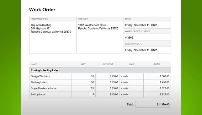 ConstructionOnline™ Adds New Work Order Report to Extensive Library of ...