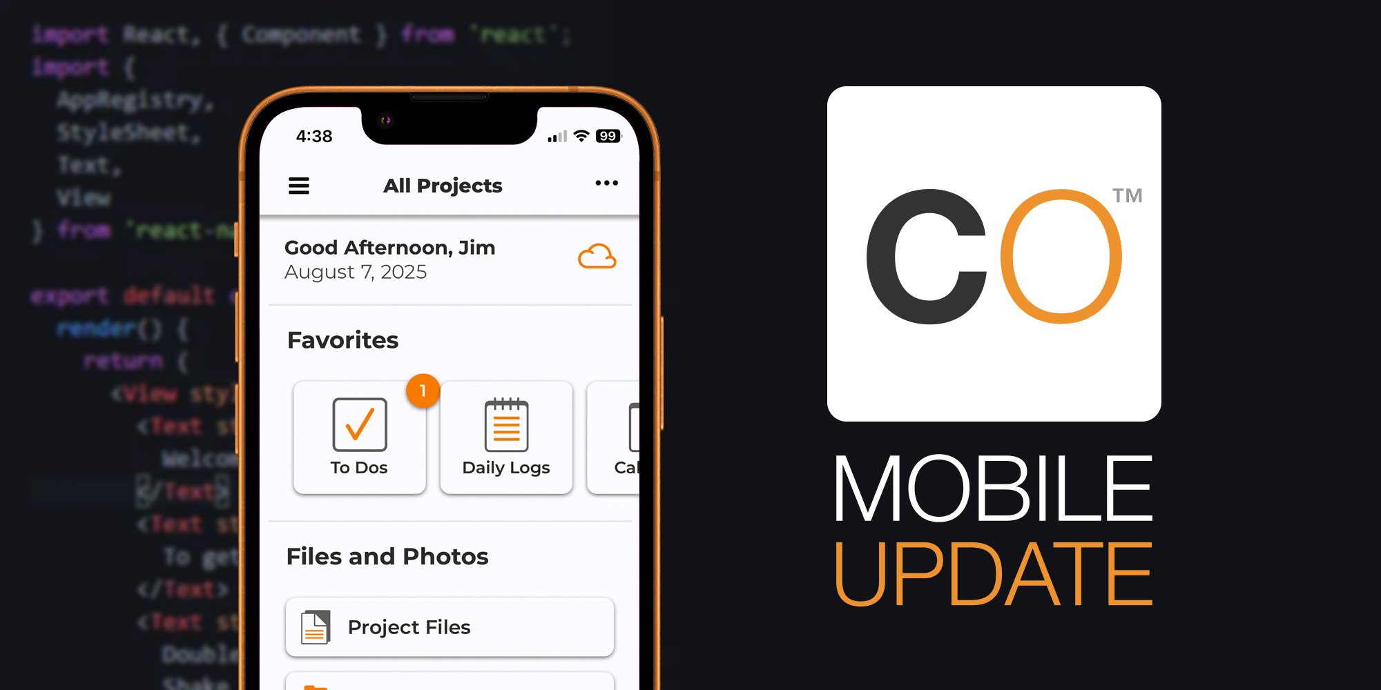 CO™ Mobile Update Notes (Version 5.0.27)