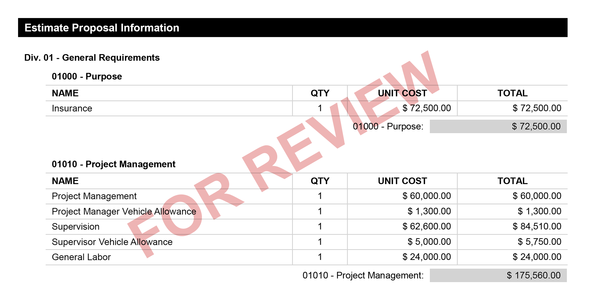 Now Available: Custom Watermarks for Construction Estimate Proposals
